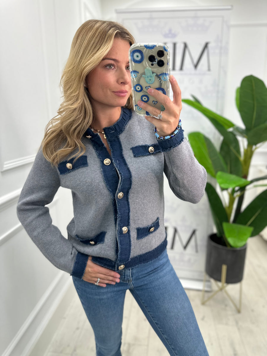 Coco grey jacket – Mimi Boutique